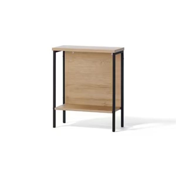 商品サイズ（cm）幅約39.5×奥行約18.0×高さ約48.0耐荷重天板：約10kg棚板：約5kg全体：約15kg主要材質木製部分：プリント紙化粧パーティクルボードパイプ部品：金属（鋼）（エポキシ樹脂塗装）質量約3.32kg必要工具＋ドライ...