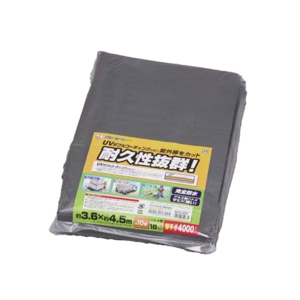 ブランド名アイリスオーヤマ商品名ＵＶシート #4000品番BU40-3645主要素材本体：ポリエチレンハトメ：アルミ商品サイズ（mm）BU40-3645：W3400×D4400厚み（約）#4000（0.37mm）商品重量（g）BU40-36...