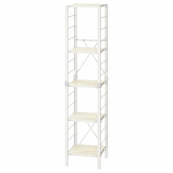 ブランド名アイリスオーヤマ品番KRSR5-360商品名組立簡単 連結スチールラック商品サイズ（cm）幅約36×奥行約34.5×高さ約159.2商品質量約11.8kg耐荷重（全体／各棚1枚あたり）約125kg／約25kg ※耐荷重は測定値であ...