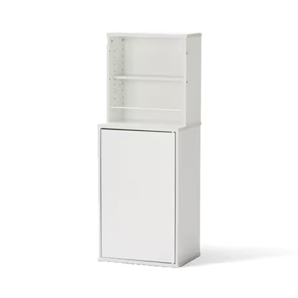 ブランド名アイリスオーヤマ商品名隠せる本棚品番HKH-400色ホワイト商品サイズ（mm）395×295×1038重量（kg）11.6耐荷重（約）全体46kg、下天板10kg、底板10kg、可動棚板1枚あたり5kg、可動バー1kg下天板サイズ...