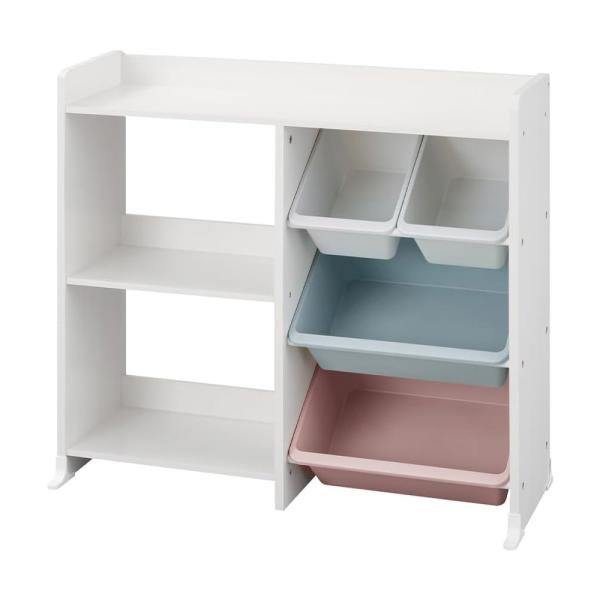 主要素材本体：プリント紙化粧パーティクルボード ポール：塩化ビニル被覆鋼管 ボックス：ポリプロピレン 脚パーツ：ABS樹脂商品サイズ（mm ）幅886×奥行348×高さ798重量12.78kg耐荷重19kg