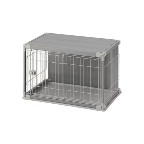 ブランド名アイリスオーヤマ商品名インテリアウッディサークル商品サイズ（mm）幅975×奥行665×高さ635重量（kg）17.9適合犬種サイズ（目安）小型犬入口サイズ（約）355×500mm内寸サイズ（約）855×545×615mm天板耐荷...