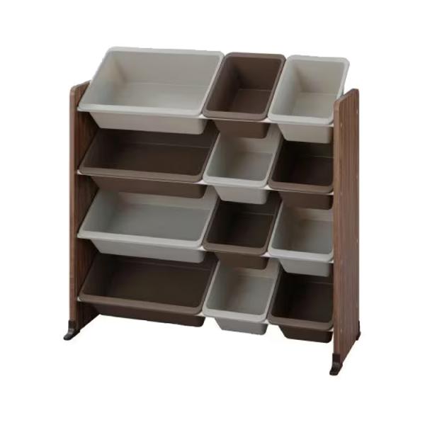 ブランド名アイリスオーヤマ商品名キッズトイハウスラック品番KTHR-412Rカラーウォールナット商品サイズ（mm）幅862×奥行348×高さ895重量（kg）8.5●耐荷重（約）全体20kg、ケース（大）1個あたり3kg、ケース（小）1個あ...