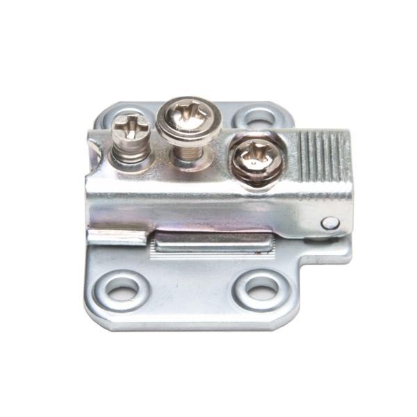 品番 : 100-06AW材料 : 鋼仕上 : サチライトクロムめっき/有色クロメート処理質量 : 36.7g●かぶせ量調節および上下調節機構付（±1.5）●厚み：0mm（標準厚）●インセット仕様時のH寸法は、扉厚＋24mmとなります。  ...