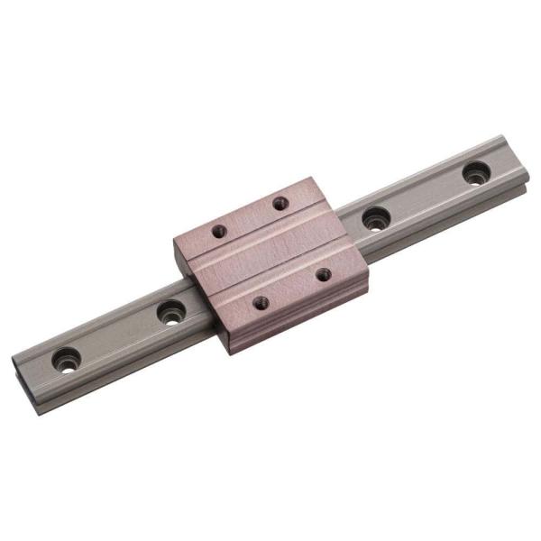 商品名ミニレール 非磁性体品番MRC7-40タイプMRC（中精度）仕上レール：セラミックコーティング／ブラウンキャリッジ：アルマイト／ライトブラウン材料アルミニウム合金レールA7×B1 6.2×Ｌ40mmキャリッジC17×Ｉ6.2×Ｄ24m...