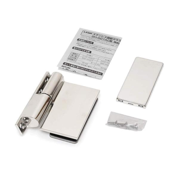 商品名ステンレス ガラスドア用グラビティー丁番 GH-G07ACタイプタイプ強度の自閉症材料ステンレス鋼 (SCS13)扉幅/2ケ800以下扉高さ/2ケ2100以下扉幅/3ケ850以下扉高さ/3ケ2400以下ガラス厚8〜12耐荷重N/2ケ4...
