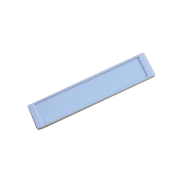 【品番】GK-15【商品名】ネームプレート 皿穴付【カラー】白【材質】ABS樹脂【サイズ】90×15mm【窓寸法】79×12.9mm【仕様】・ネジで確実な固定が必要な場合に・貼付面が汚れ防止等の特殊表面加工に・従来品同様両面テープのみでの貼...