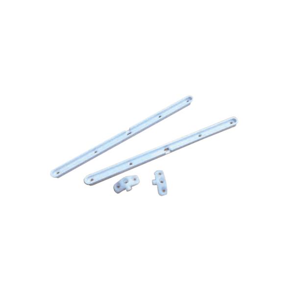 【商品名】GK ビス止フラップレール【カラー】白【材質】ABS樹脂(レール)、POM(ガイドピン)【サイズ】280mm【セット内容】レール×2、ガイドピン×2※ビスは付属しておりませんポイント利用・expoint01