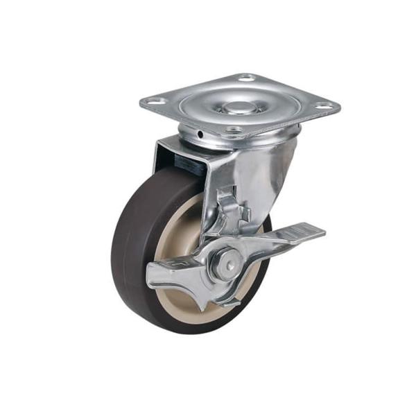 【品番】SUS-SJ65-S-R【商品名】ステンレス鋼製キャスター SUS-SJ型【カラー】ブラック【仕様】ブレーキ付【車輪】ゴム【耐荷重】耐荷重N：490耐荷重kgf：50ポイント利用・expoint01