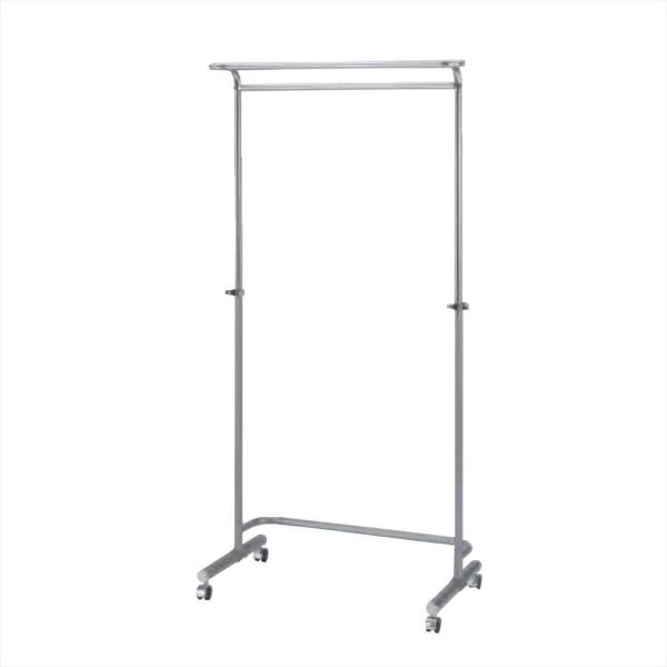 【メーカー直送品】※北海道・沖縄・離島お届け不可【品番】TH-SUA-SV【商品名】TH-SUA/パイプハンガー【サイズ】800×430×1000-1650mm【カラー】クロムメッキ【材質】天板/メラミン化粧板 PVCエッジ脚部/スチール（...