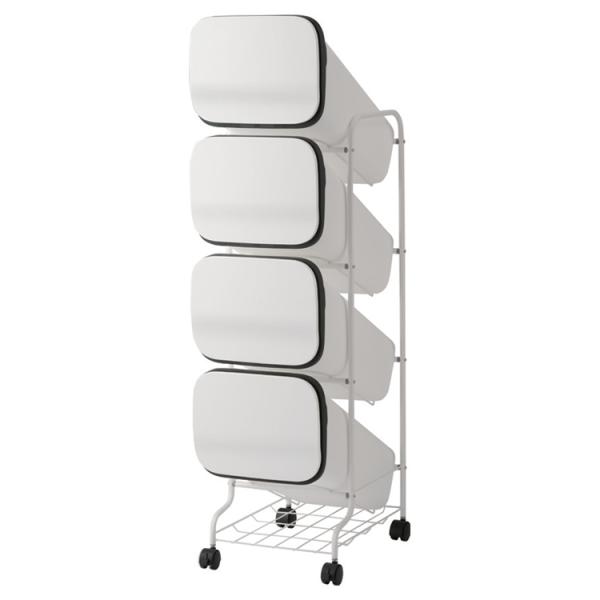 ブランド名東洋事務器工業商品名スムース スタンド ダストボックス 4P品番18468-3商品サイズ（mm）340×500×1220mm材質本体・フタ・袋止め／PPフラップ／ABS樹脂歯車・キャスター／ナイロンフレーム／鋼（粉体焼付塗装）容量...