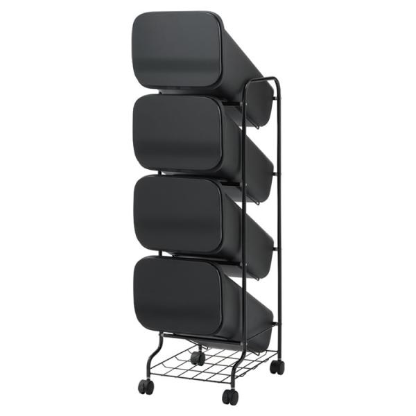 ブランド名東洋事務器工業商品名スムース スタンド ダストボックス 4P品番18469-0商品サイズ（mm）340×500×1220mm材質本体・フタ・袋止め／PPフラップ／ABS樹脂歯車・キャスター／ナイロンフレーム／鋼（粉体焼付塗装）容量...