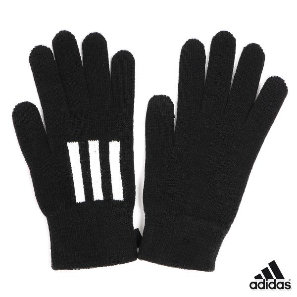 アディダス 手袋 グローブ ニット 毛糸 ブラック 黒 暖かい 通勤 通学 メンズ レディース 男女兼用■カラーHG7783-ブラック■サイズ   S M L ■素材アクリル：93％/ポリエステル：6％/ポリウレタン：1％