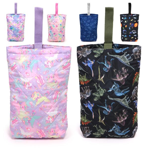 高波クリエイト シューズバッグ 上履き入れ キッズ 子供 園児 小学生 シューズケース 恐竜 男子 女子 男女兼用/キャラクター キルト シューズバッグ■カラー096446-ユニコーン 096453-フラッペ 096460-スペース 112...