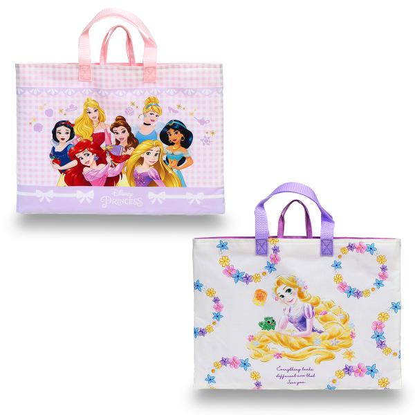 ディズニー レッスンバッグ お稽古バッグ トートバッグ かわいい キッズ 子供 園児 小学生 通園 通学 ラプンツェル プリンセス 女子■カラーD7133PN6-ピンク D7136OW8-オフホワイト■サイズ   W約41cm×H約30cm...