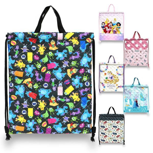 ディズニー ナップサック 着替え入れ ランドリーバッグ キルト かわいい キッズ 子供 園児 小学生 女子 ラプンツェル プリンセス■カラーD7067PN4-ピンク D7077PN3-ピンク D7087OW3-オフホワイト D7107BE1...