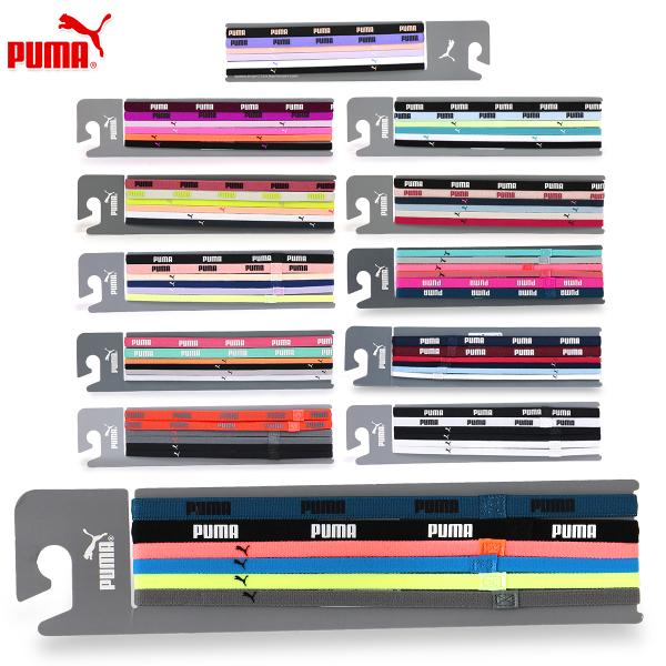 プーマ ヘア バンド ヘッド スポーツ テニス 6本 セット 組 メンズ レディース 男女兼用/AT スポーツバンド 6本セット No,053452■サイズ   太／２２×１ｃｍ、細／２２×０．５ｃｍ  ■素材太／ポリエステル・ポリウレタン...