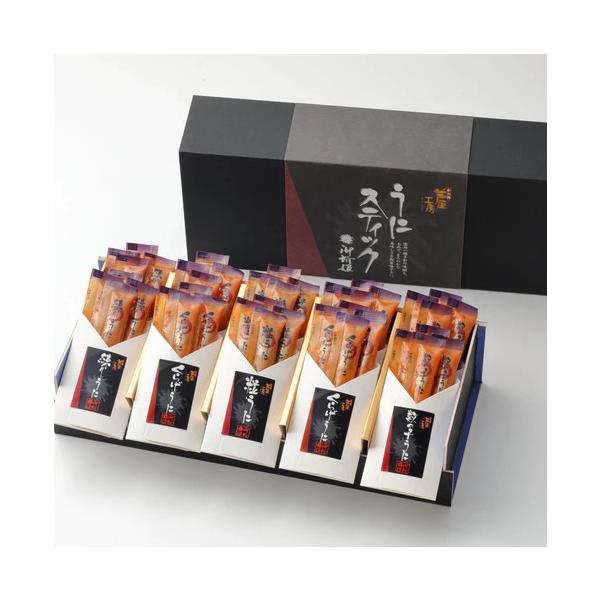 4種類のうにを全て楽しめる。練りうに・くらげうに・数の子うに・粒うにそのままおつまみに、素材に和えて。お酒にも料理にもお使いいただける、小さなスティックです。程良い塩加減でまろやかに味付けしたうに。そのまま小皿に出したりご飯に合わせる他、和...