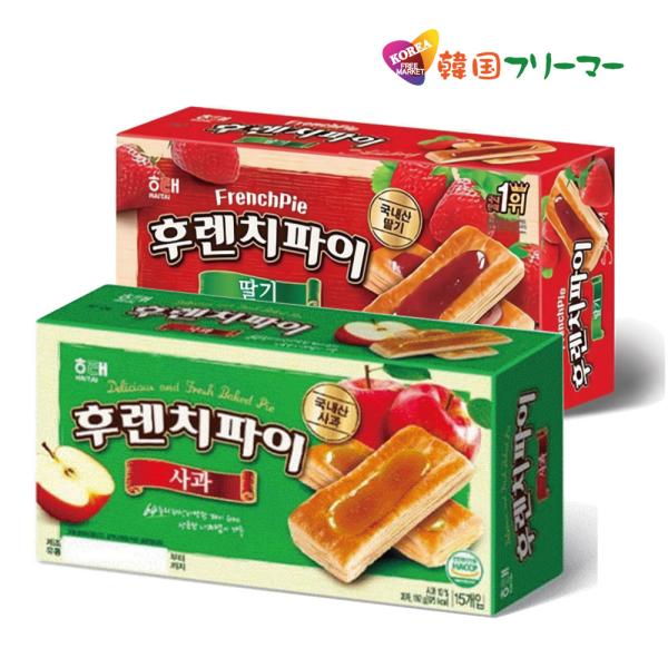 [名称]　フレンチパイ　イチゴ味[原材料名]　小麦粉（小麦米国産）パーム油（マレーシア産）ヤシ硬化油（インドネシア産）パーム油（マレーシア産）大豆油、ウジ、加工バター砂糖水飴ブドウ糖ライ麦など[内容量]　192g(15個入)[賞味期限]　別...