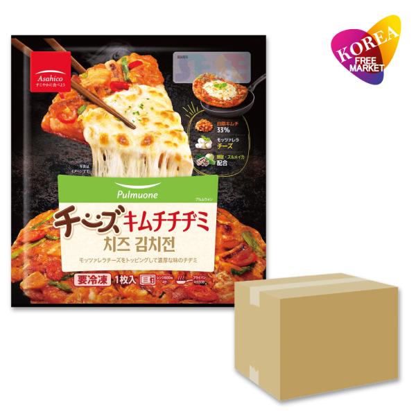 モッツァレラチーズがのった! チーズキムチチヂミモッツァレラチーズをトッピングして濃厚な味を楽しめます。白菜キムチの配合率33％でシャキシャキ食感が特徴です。広蔵市場（クァンジャンシジャン）で大人気のチヂミを再現し、厚くて食べ応えがあります...