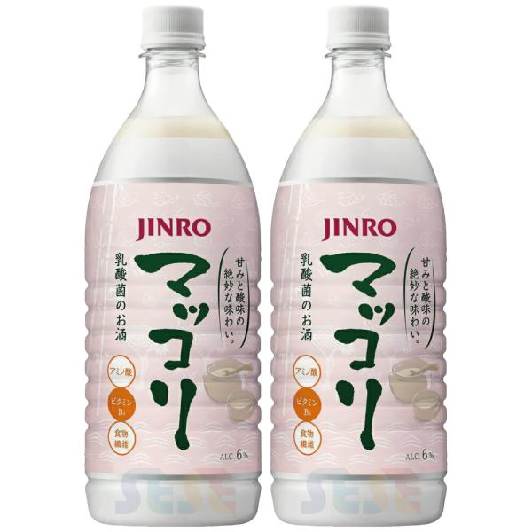 甘みと酸味が絶妙な味わい。韓国伝統の乳酸菌のお酒 JINRO マッコリ内容量 : 1000ml(1本当たり)種類 : リキュールアルコール分 : 6%原材料 : 小麦粉、米、小麦麹、オリゴ糖、甘味料原産国 : 韓国賞味期限 : 別途表記保存...