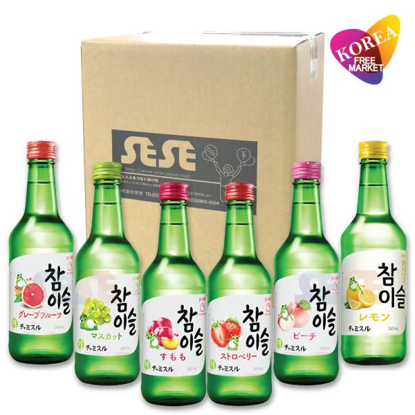 チャミスルの良さ「飲みやすい」はそのままに、チャミスル フレーバー 飲み比べ6種セットが登場！アルコール感がマスキングされていてお酒っぽくなく飲みやすいチャミスル グレープフルーツ / 360ml / 13度甘みと酸味のバランスが絶妙。グレ...