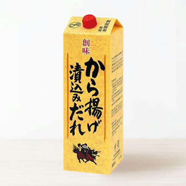にんにく・生姜を効かせた和風醤油だれをベースに、創味シャンタンデラックスと利尻昆布をブレンドし、香りと旨みにこだわった、から揚げ専用漬け込みだれです。【使用方法】ひと口大に切った鶏肉に約１０％加えて揉みこみ、１０分程度漬け込んでから粉をつけ...