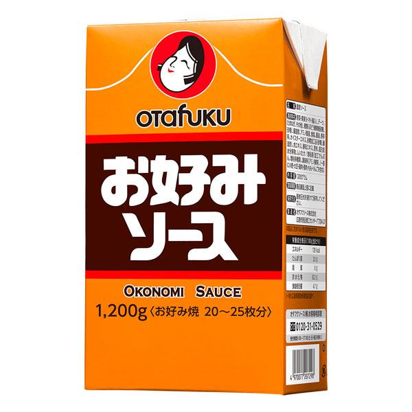 広島のオタフクソースによる、お好み焼き用濃厚ソースです。お好み焼き２０枚から２５枚分の分量です。たっぷりの野菜・果実をベースに約２０種類の香辛料をブレンド。低塩、低酸で、デーツのコクのある甘さが特長のまろやかなソースです。お好み焼をはじめ様...
