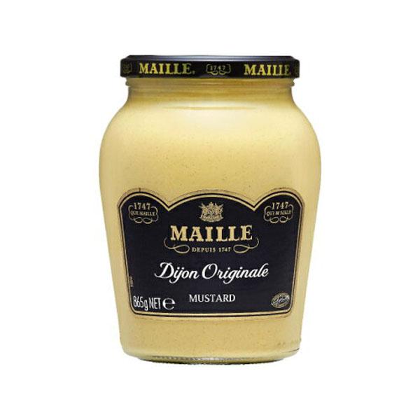 フランス／ディジョンの伝統的製法で作られた上品な風味と、明るく美しい色合いのマスタード。２７０年の歴史に培われたマイユ独自の技術による大変なめらかな口当たりが特徴です。【内容量：８６５ｇ／普通便】