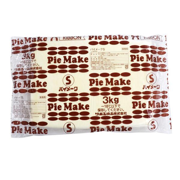 マーガリンを使用した冷凍パイ生地です。必要分をカットして伸ばして使用して下さい。１８ｃｍのアップルパイ約９台分。内容量：３ｋｇ【冷凍便】