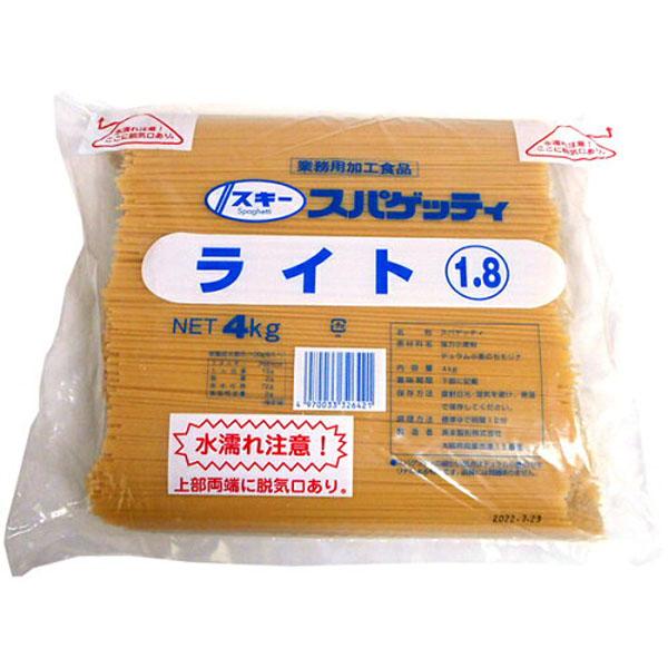 デュラム小麦のセモリナと強力小麦粉をブレンドした商品です。業務用普及品としてコシの強い強力小麦粉を配合しました。ボリューム感も付与できます。　ゆで時間：１０分　内容量：４ｋｇ　【普通便】