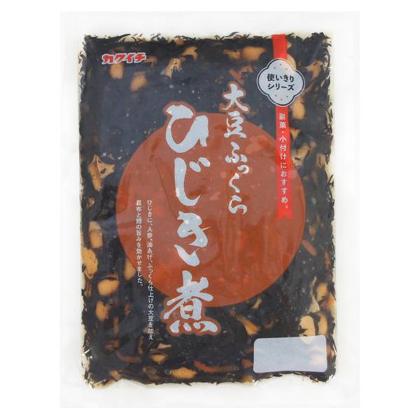 鰹と昆布の風味を効かせて、やわらかく仕上げました。ひじき、大豆、人参、油あげが入った具沢山のひじき煮です。　内容量：２５０ｇ　【普通便】