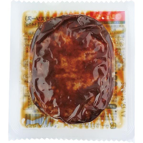 コクのあるデミグラスソースをからめたふっくらハンバーグです！ハンバーグは牛・鶏・豚の合挽き肉を使用し、肉のほぐれ感とジューシー感を強調し、コクのあるデミグラスソースと合わせ、加熱調理に便利なボイリングパックにしました。内容量：１４５ｇ【冷凍】