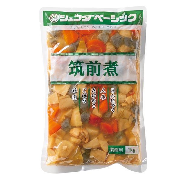 和食の定番。根菜がたっぷり入った筑前煮。普段のメニューにも。おせちにも。３種類の根菜類に、食感が楽しいこんにゃくが加わり、鶏肉の出汁とかつおだしでおいしく煮ふくめました。【内容量：１ｋｇ／冷蔵便】