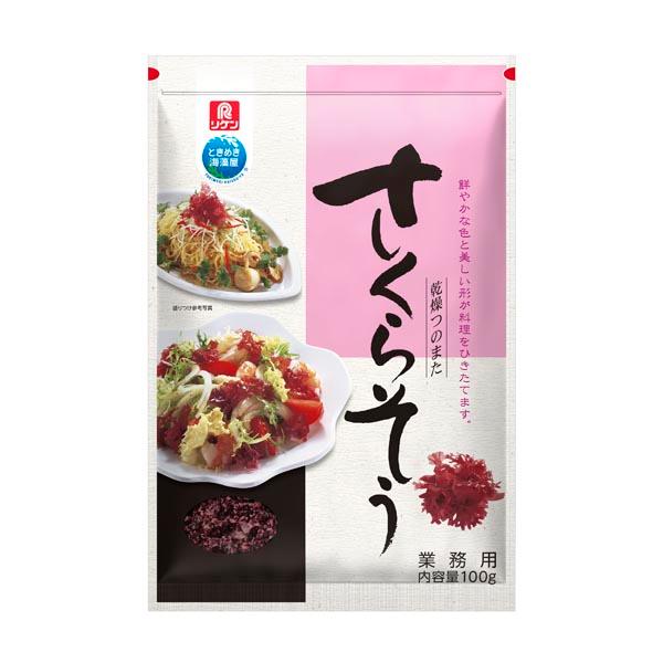 鮮やかな色と美しい形の海藻です。料理の彩りとして幅広くお使いください。５０〜　７０倍（重量比）の水に７〜８分間浸すとさ約７倍（重量比）になります。　内容量：１００ｇ　【普通便】