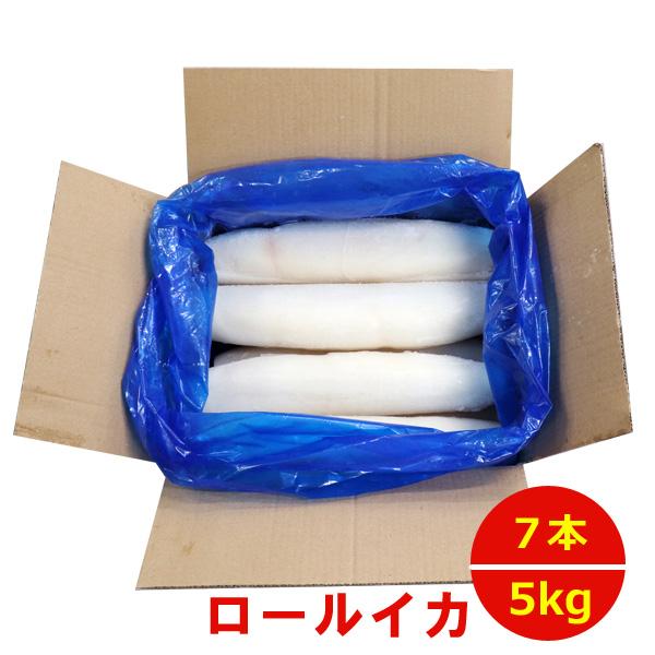 ペルー沖で取れたイカを一枚板に加工。身が柔らかくクセのない味わいが特徴です。内容量：５ｋｇ（７本入）【冷凍便】