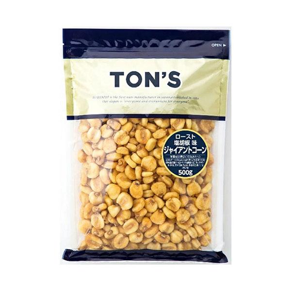 東洋ナッツ食品では遺伝子組み換えでないとうもろこしを使用。原料受入から浸水・ロースト・味付け・充填まで全て自社工場で行っています。塩コショウの絶妙な味わいをお楽しみ下さい。内容量：５００ｇ【普通便】