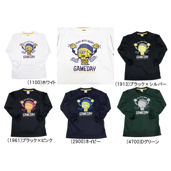 ※店頭在庫品■メーカーコンバース（CONVERSE）■品番CB442356L■品名バスケット ジュニア プリント ロングスリーブ 長袖 Tシャツ 子供用■カラー(1100)ホワイト(1913)ブラック×シルバー(1961)ブラック×ピンク(...