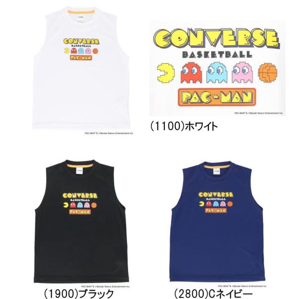 ※店頭在庫品■メーカーコンバース（CONVERSE）■品番CBS461362■品名バスケット  パックマン ジュニア用 ノースリーブ シャツ タンクトップ■カラー(1100)ホワイト(1900)ブラック(2800)Cネイビー■サイズ(130...