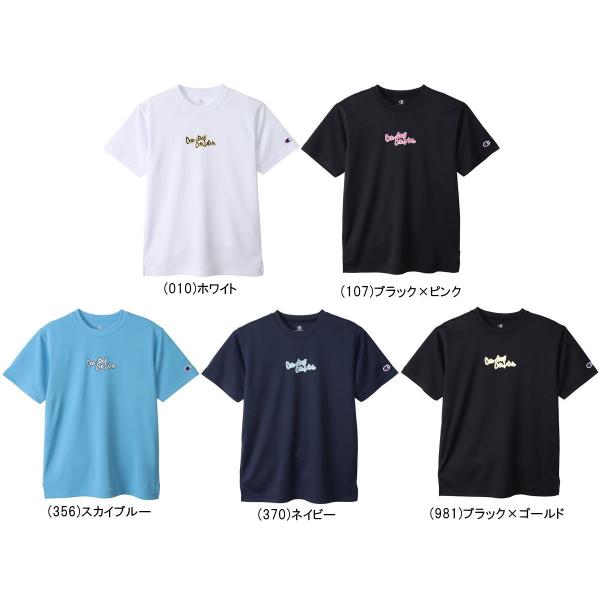 ※店頭在庫品■メーカーチャンピオン（CHAMPION）■品番CK-XB312■品名バスケット ジュニア ミニ ショートスリーブ Tシャツ 半袖 E-MOTION■カラー(010)ホワイト(107)ブラック×ピンク(356)スカイブルー(37...