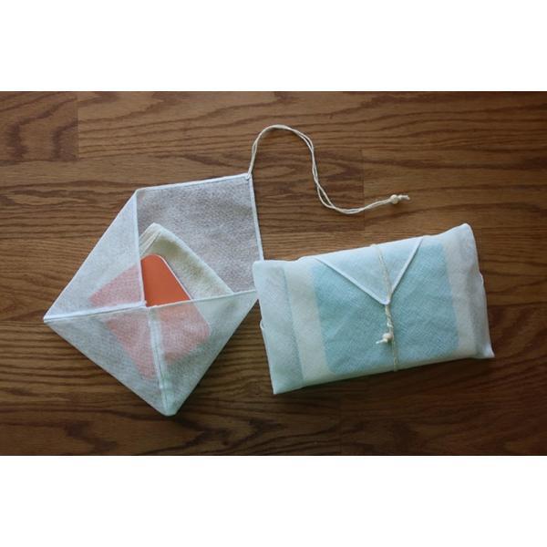 わたしものふくさお気に入りの本を貸す、ハンカチを返す、小さくなった子供服を譲るなど、「手わたし」のシーンで大切なものを包んで渡せる新しい用途のふくさです。日本の「つつむ」文化が、親しい人へのさりげない心づかいを伝えます。特徴シーンに馴染む形...