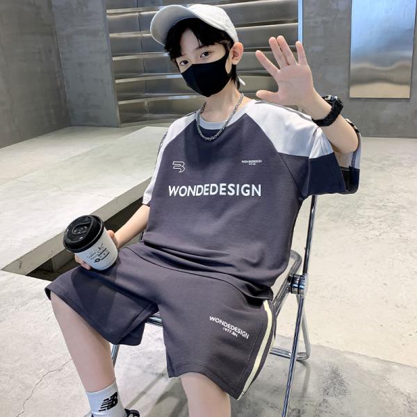 韓国子供服 セットアップ キッズ 子供ジャージ 男子 上下 スウエット 運動着 トップス ボトムス 男児 ベビー服 双子 誕生日 プレゼント 上品 ナチュラル ゆったり シンプル お祝い お出かけ お食事会 小学生 通学着 新作 110cm...