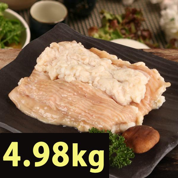 名称牛シマ腸内容量約4.98kg賞味期限別途記載保存方法要冷凍（-18℃以下で保存してください）原産国名アメリカ：産地は仕入れ状況により異なる場合があります。特徴牛の大腸です。カットして開いた状態になっています。大腸はテッチャンとも呼ばれ、...
