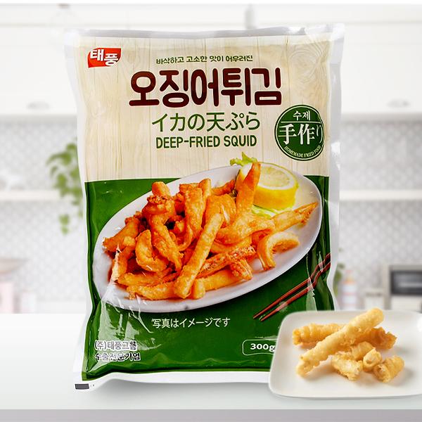 名称 [凍]テプン 手作りイカの天ぷら原材料名 いか（中国産）、天ぷら粉、食用油（大豆油、パーム油）、タピオカでん粉、小麦粉、砂糖、食塩、春ウコン粉末/調味料（アミノ酸）、膨張剤、グリセリン脂肪酸エステル、ビタミンA、（一部に小麦・いか・大...