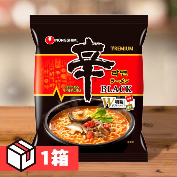 製品名 辛ラーメン BLACK食品類型 韓国インスタントラーメン類製造会社名 農心（ノンシン）内容量 130g × 36個特徴 大きめの具材(チンゲンサイ、しいたけ、味付かまぼこ、唐辛子)がスープにさらなる旨味を加えます。もちもち食感の中太...