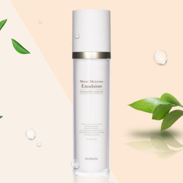 名称 [skin holic]モイストモイスチャーエマルジョン内容量 130ml原産国名 韓国特徴 乾燥による肌年齢が気になり始めたら、しっとり保湿がおすすめ！肌のキメを整え、しっとりとうるおいを保ちます。使用方法 化粧水のあと、適量を手の...