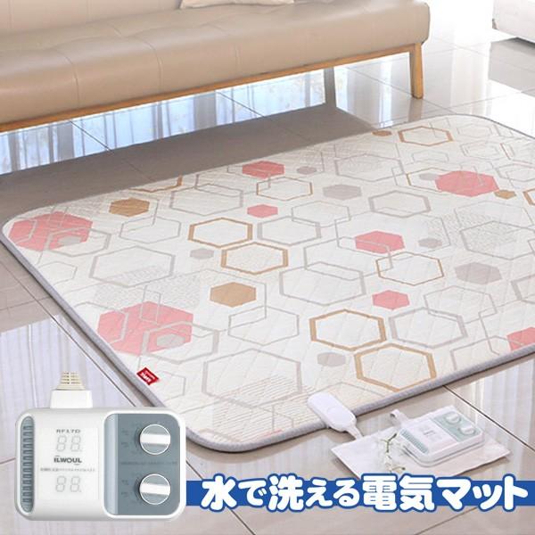※注意：節電型商品のため、マットの温度はゆっくりと上昇します。製品名：「日月」ナノクリーンウオッシャブル電気マット サイズ：約140cmX180cmX1.3cm(厚さ) 定格電圧：AC100V 定格消費電力：70W+70W 保証期間：購入日...