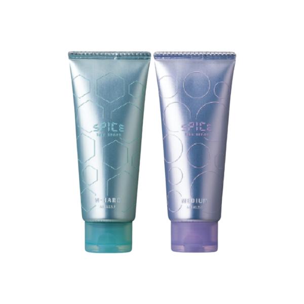 『ミディアム』 (紫)ほどよいセット力とナチュラルな動きで、思い通りのスタイリングが可能！・程よいホールド感で自然な仕上がり・軽やかな束感＆ツヤ感をプラス・使いやすいチューブタイプで持ち運びも便利ラフな動きやカジュアルなスタイルにぴったりで...