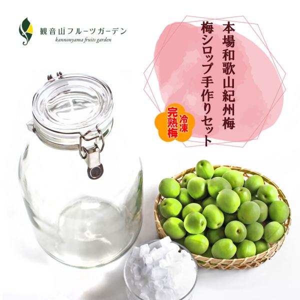 観音山フルーツガーデンの連携農家さんが栽培している紀州梅の梅シロップ作りセット。梅酒を作る場合は、ホワイトリカーや焼酎、ブランデー、ウイスキーなどを別にご準備ください。和歌山県は梅の生産量日本一！世界に誇る紀州の梅で梅酒や梅シロップをお楽し...