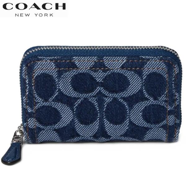 COACH コーチ 財布 レディース二つ折り財布 デニム ミニ財布 COACH コーチ 財布 レディース二つ折り財布 デニム ミニ財布